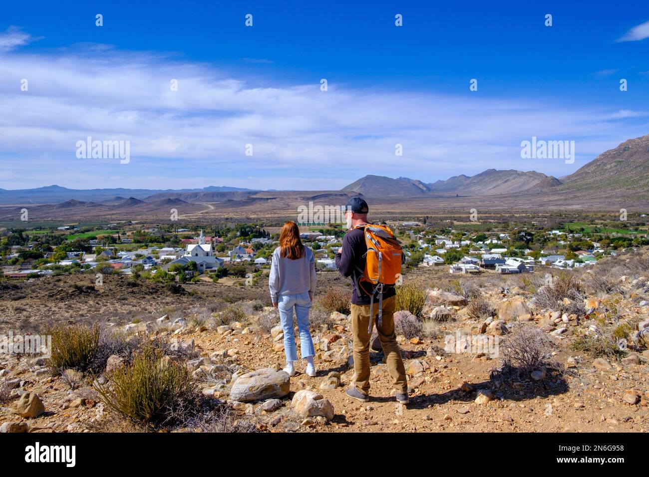 Hikers on the Gordon Koppie Trail, over Prince Albert to the Karoo ...