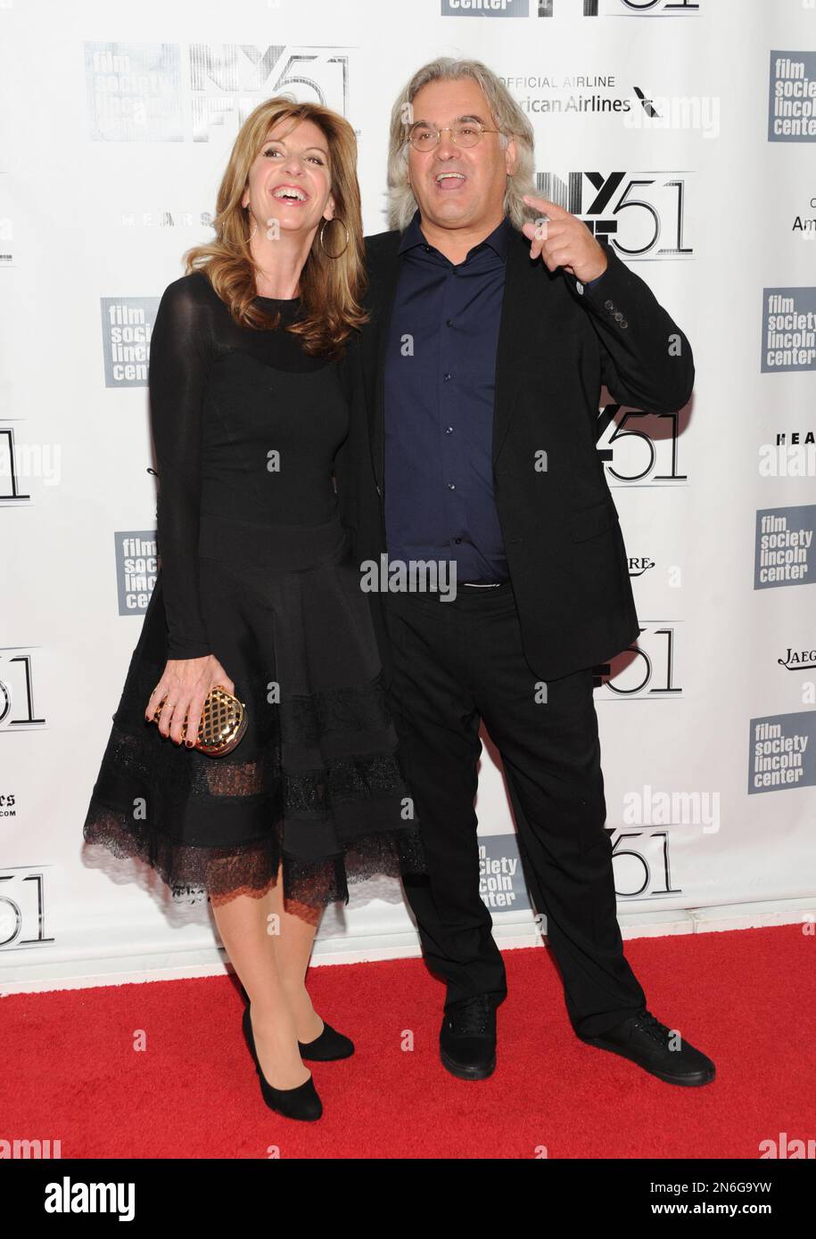 Director Paul Greengrass and Joanna Kaye attend the world premiere of ...