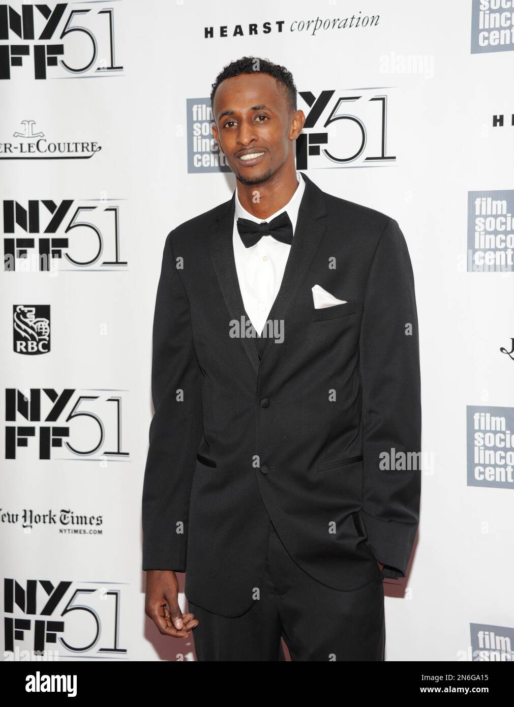 Somali actor Faysal Ahmed attends the world premiere of "Captain ...