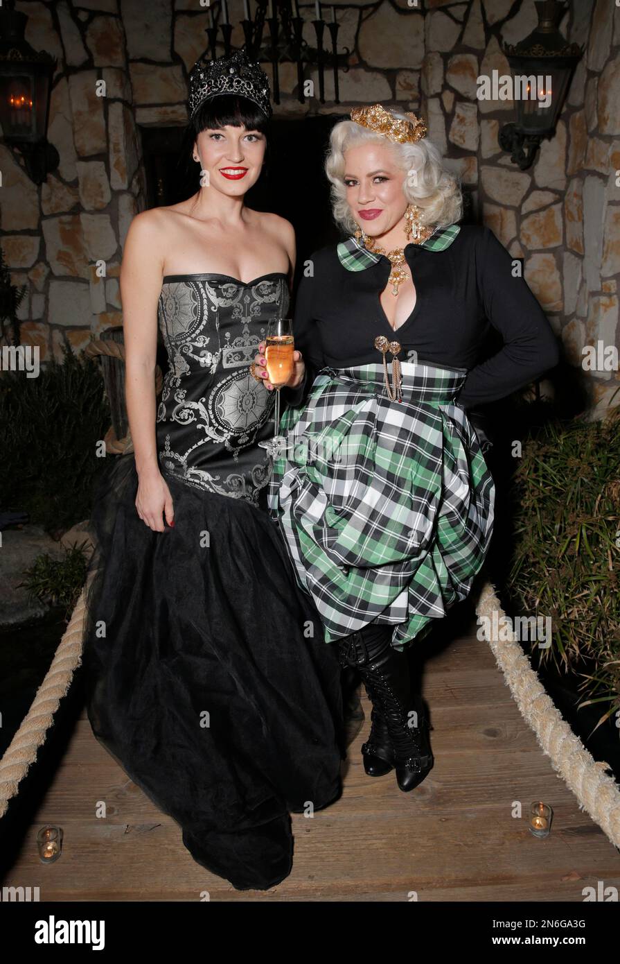 Lada Nikolska and Natasha Estrada of Strip Strip Hooray attend Dita Von ...