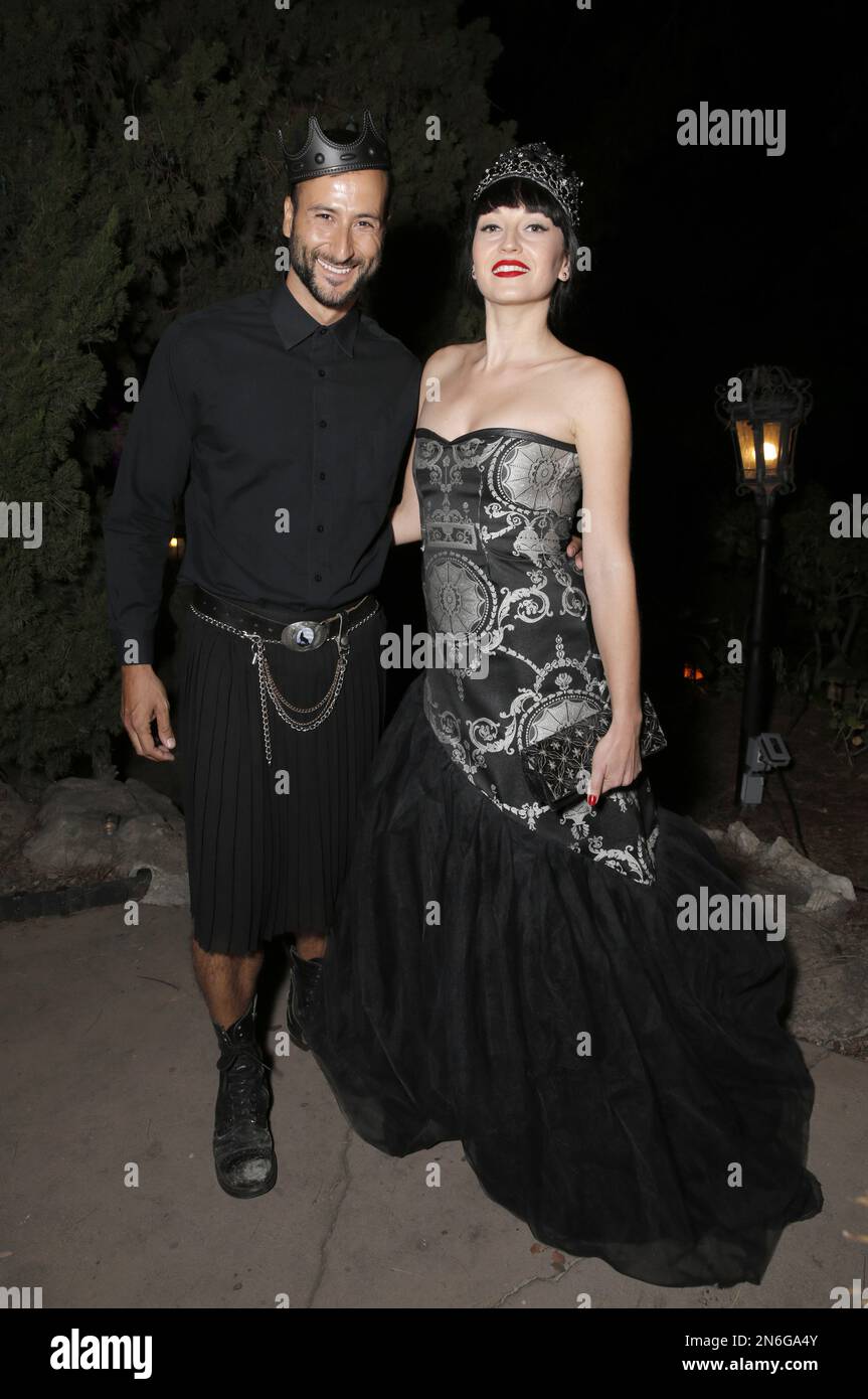 Monsieur Romeo and Lada Nikolska of Strip Strip Hooray attend Dita Von ...