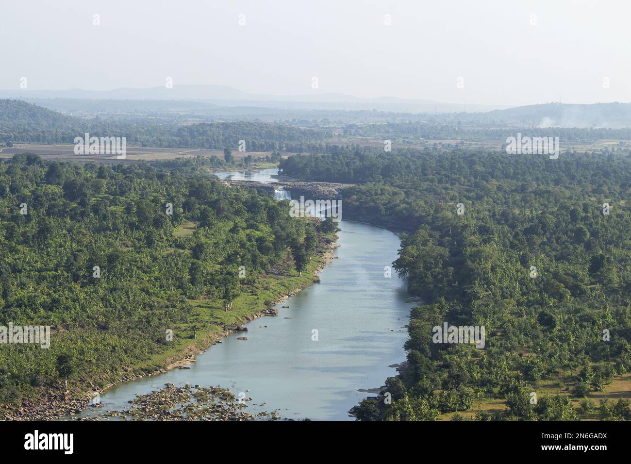 View of Bina River at Backside of Rahatgarh Fort, Sagar, Madhya Pradesh ...