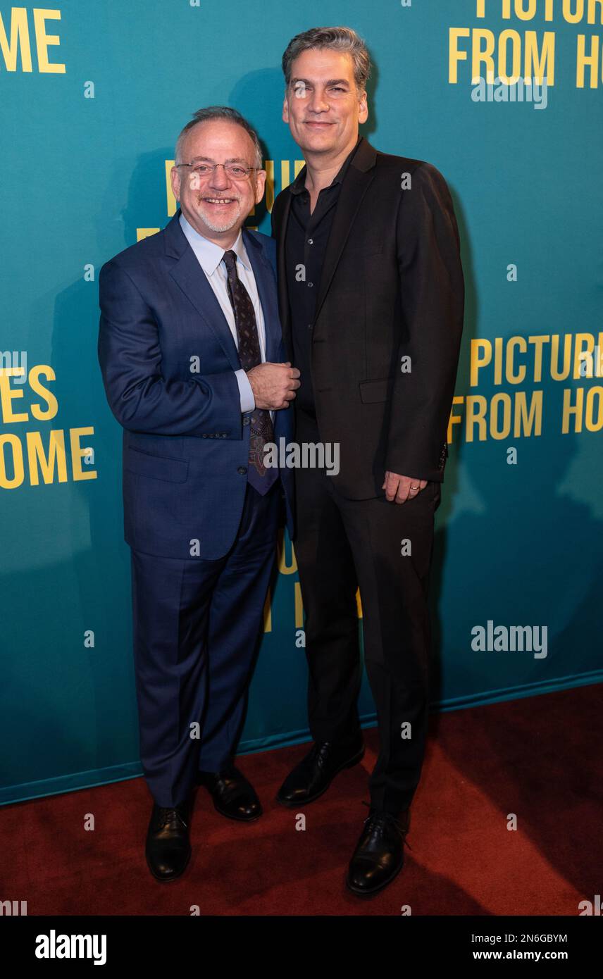 Marc Shaiman and Lou Mirabal attend the opening night of the play ...