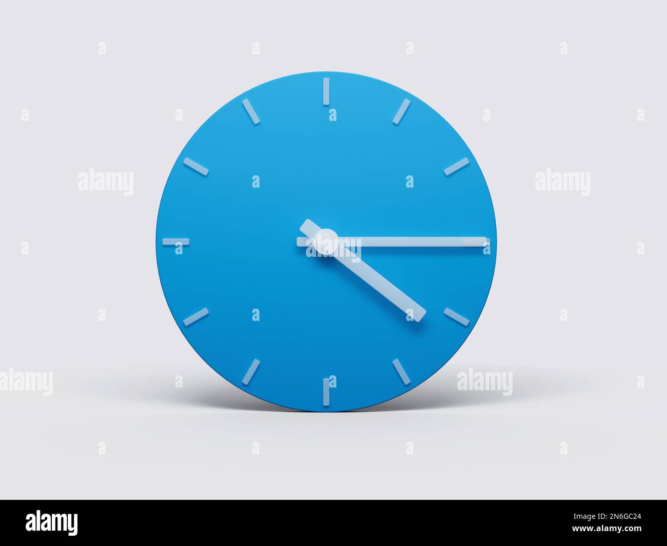 A 3D rendering of Minimal Clock time 4:15 o'clock or Four fifteen on ...