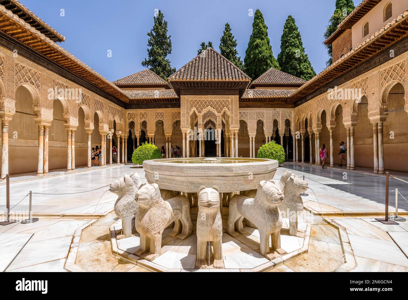 Court of the Lions is part of Nasrid Palaces of Alhambra palace complex ...