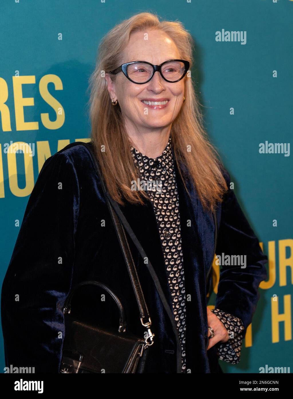 New York, us, February 9, 2023. Meryl Streep attends the opening night ...