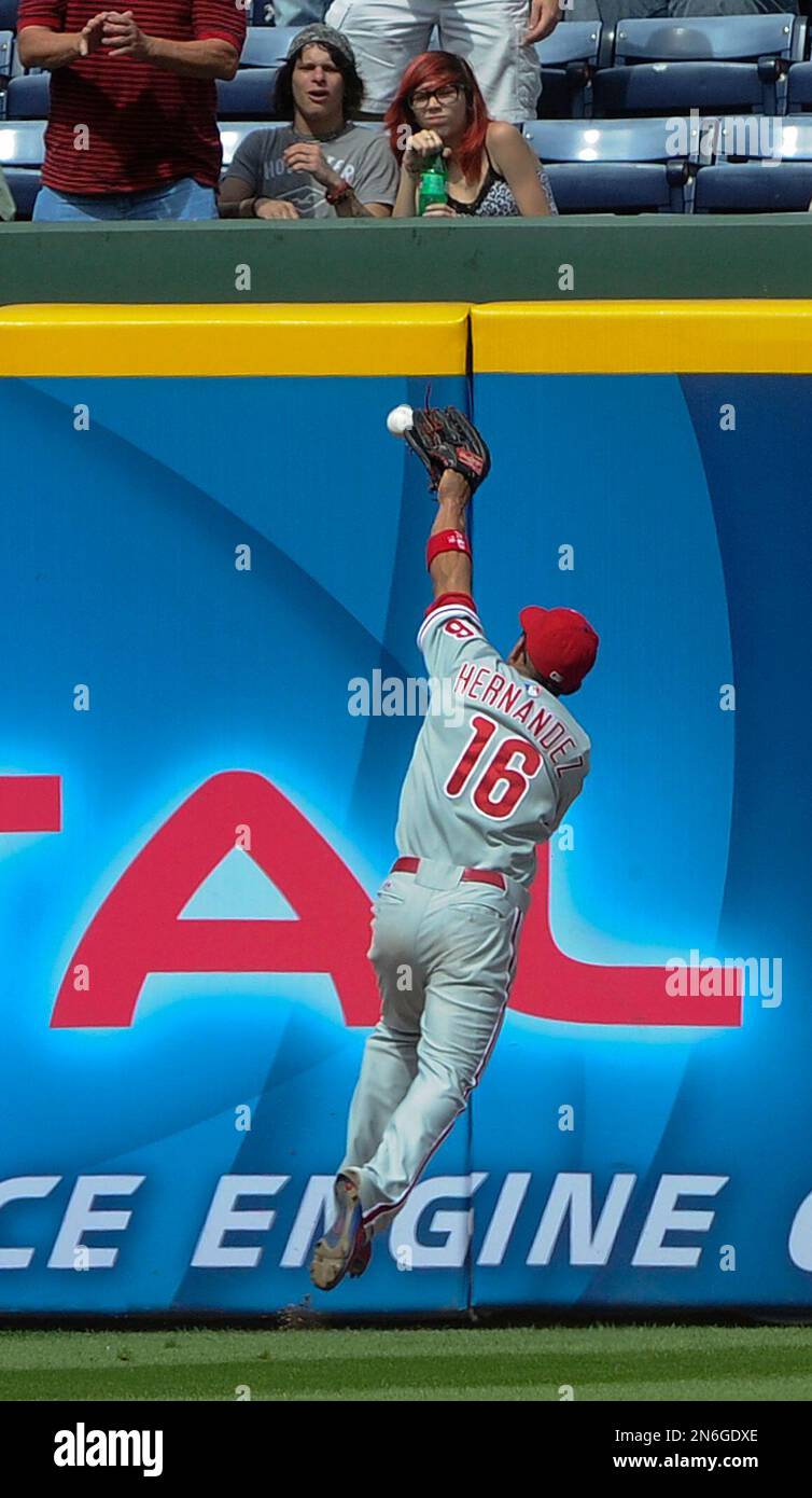 Philadelphia Phillies center fielder Cesar Hernandez (16) is shown ...