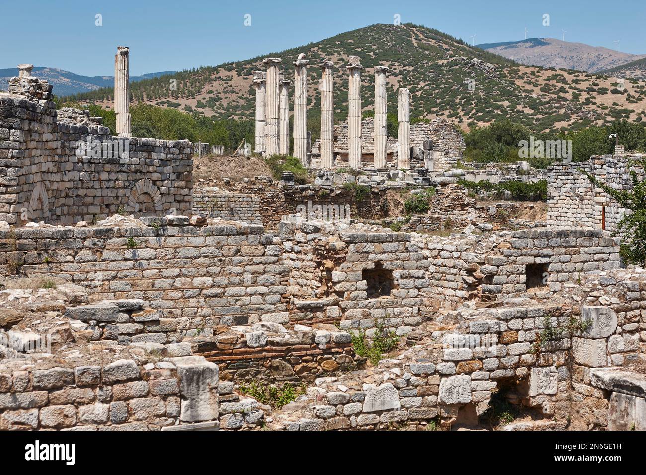 Archeological site. Amphiteater. Sanctuary of Aphrodite. Aphrodisias ...