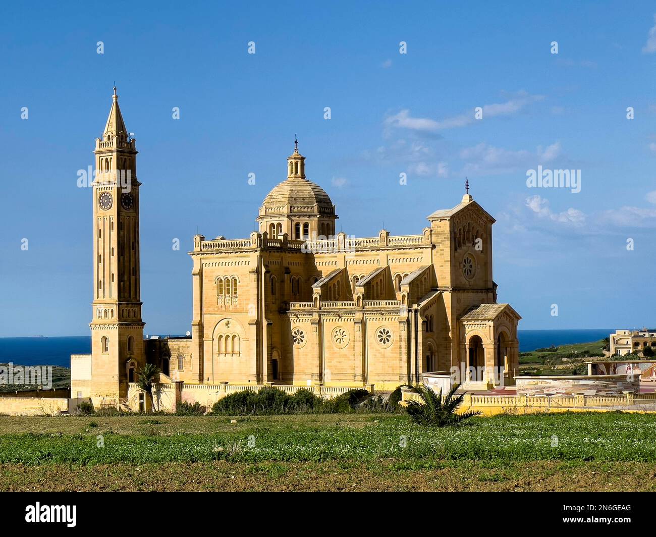 Sanctuary National Shrine Basilica Madonna ta' Pinu in neo-Romanesque ...