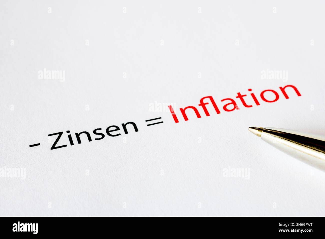 Interest, interest rates, inflation, symbolic image, Germany Stock ...