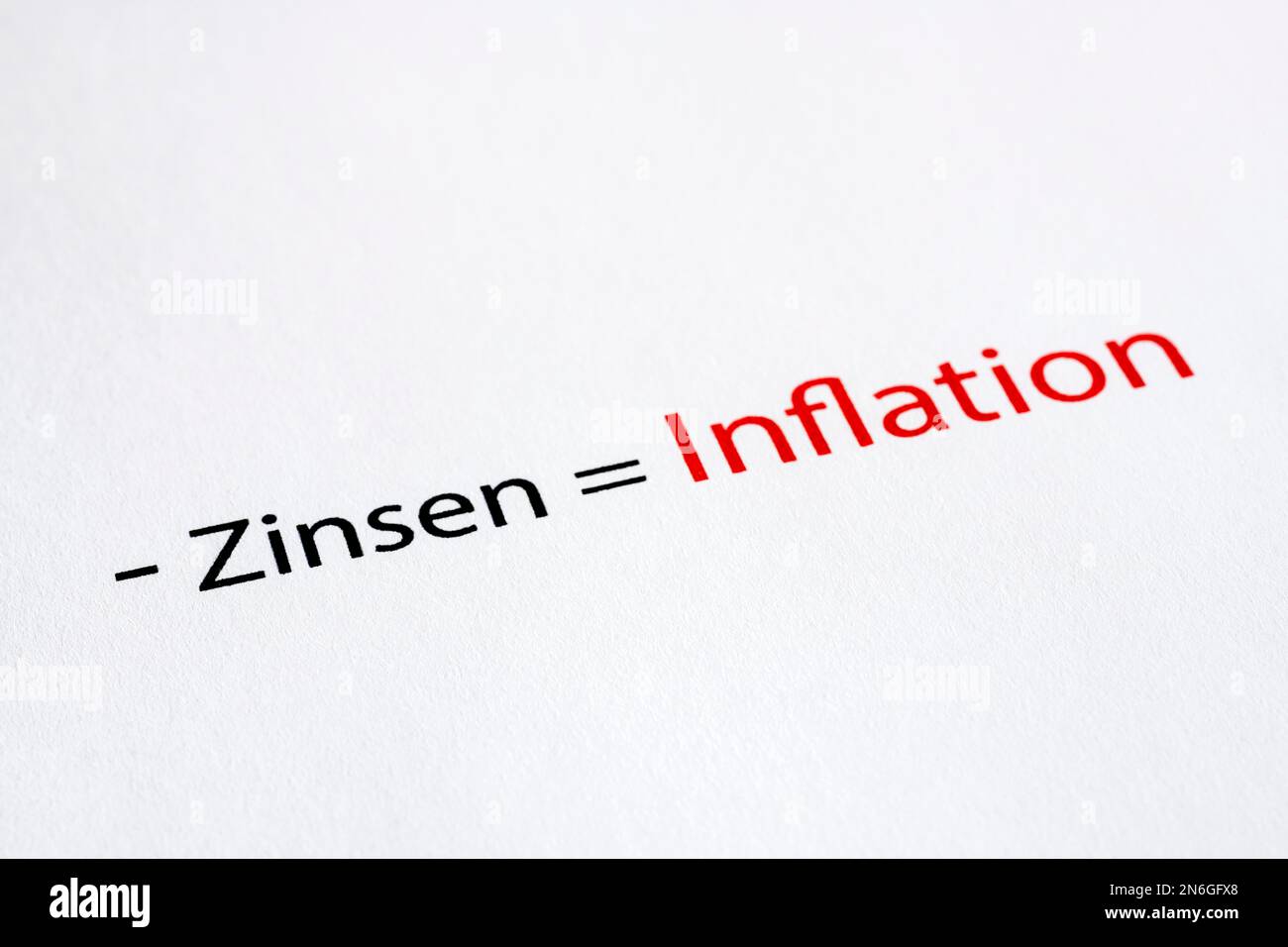 Interest, interest rates, inflation, symbolic image, Germany Stock ...