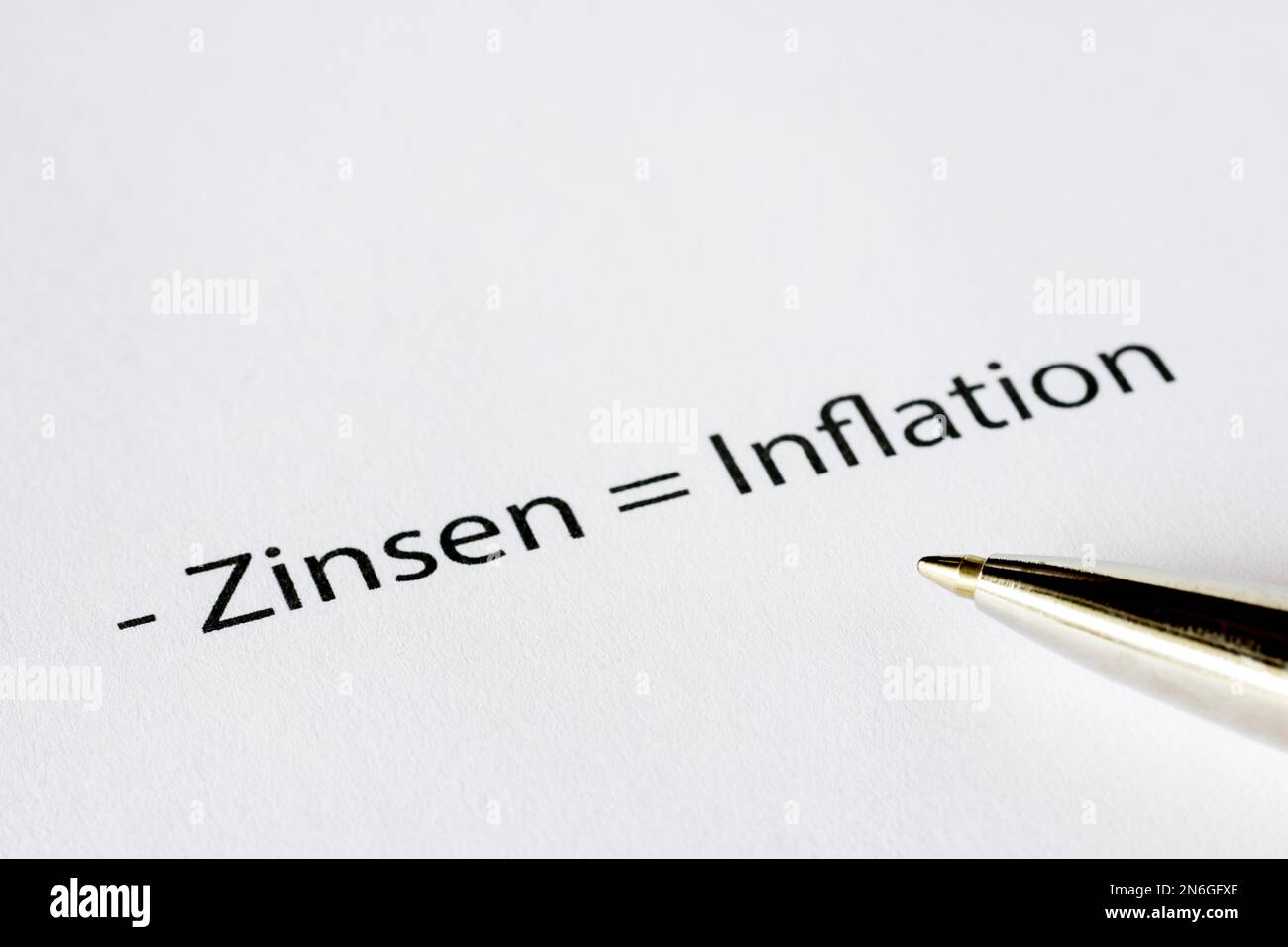 Interest, interest rates, inflation, symbolic image, Germany Stock ...