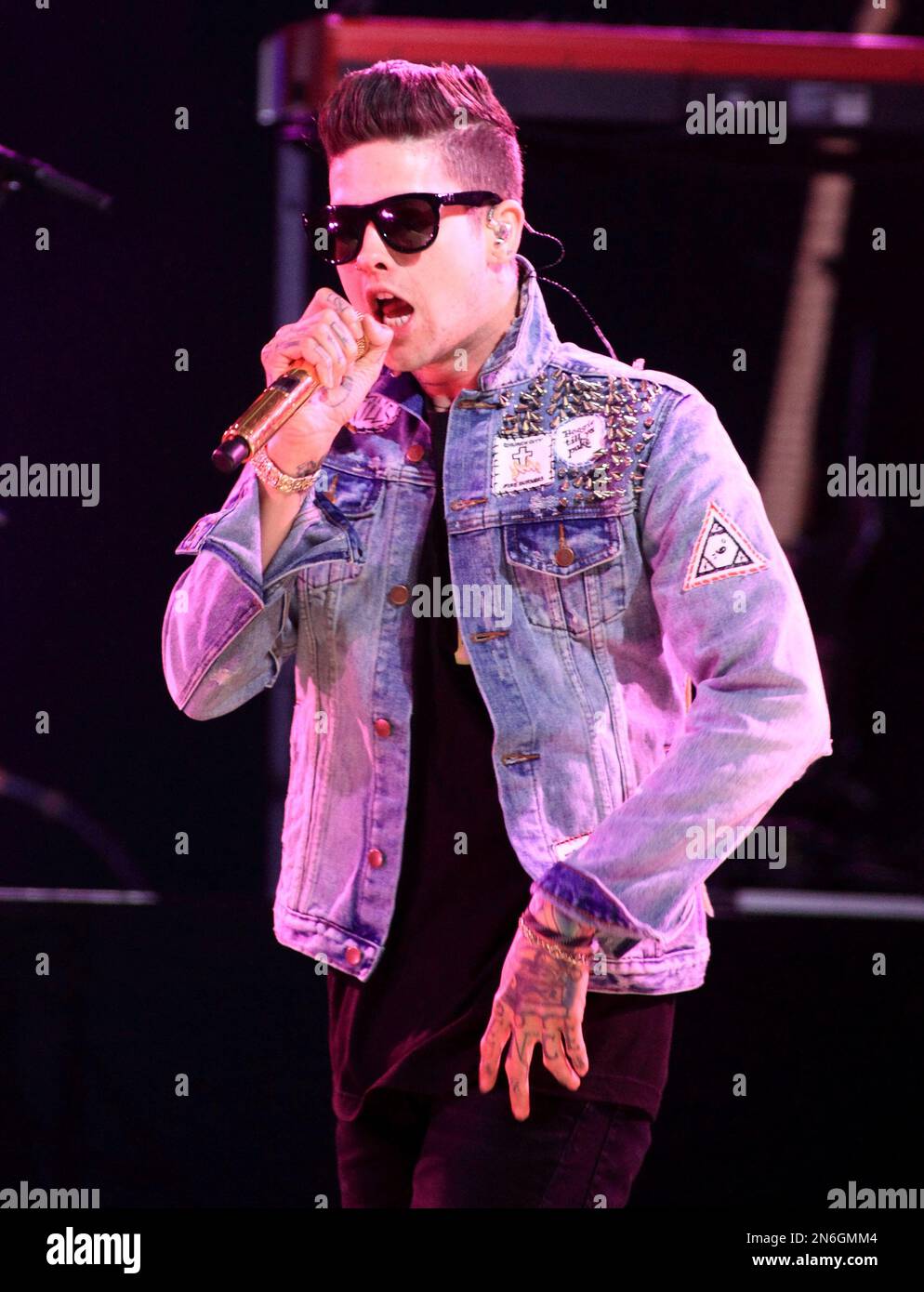 Rapper T. Mills performs in concert at Pier Six Pavilion on Friday ...