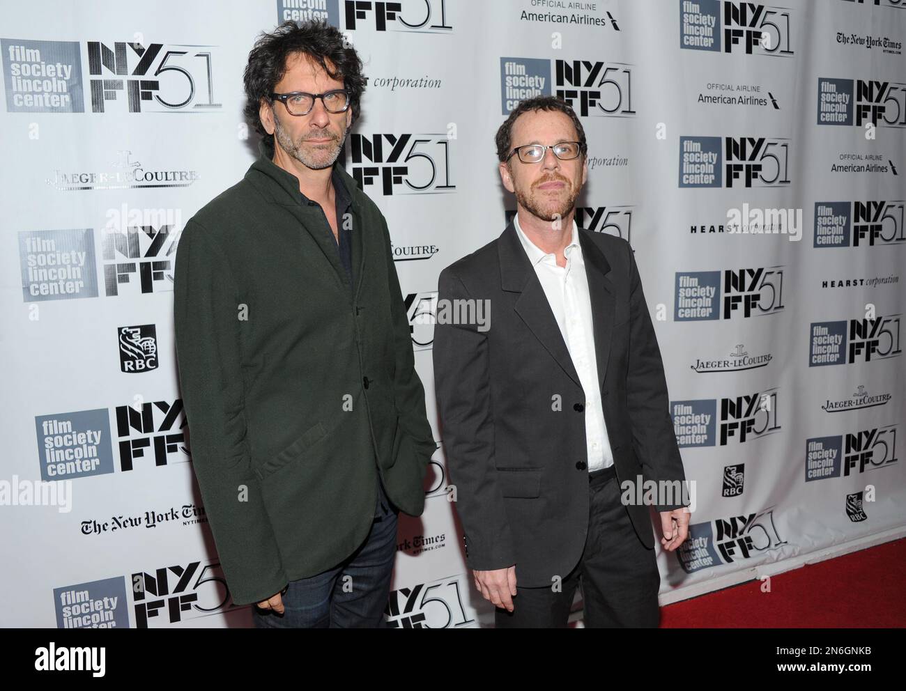 Directors Joel Coen, left, and Ethan Coen attend the premiere of ...