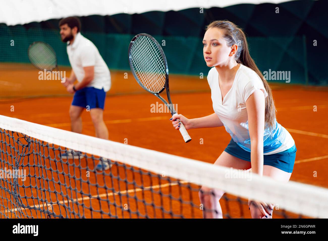 Action doubles female tennis player professional tennis player hi-res ...
