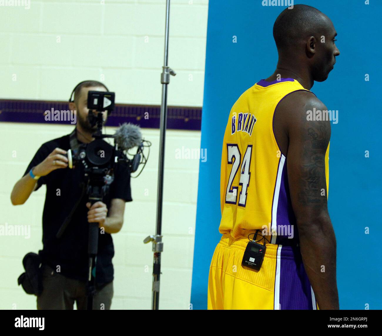 Los Angeles Lakers guard Kobe Bryant in a photo shoot during the Lakers ...