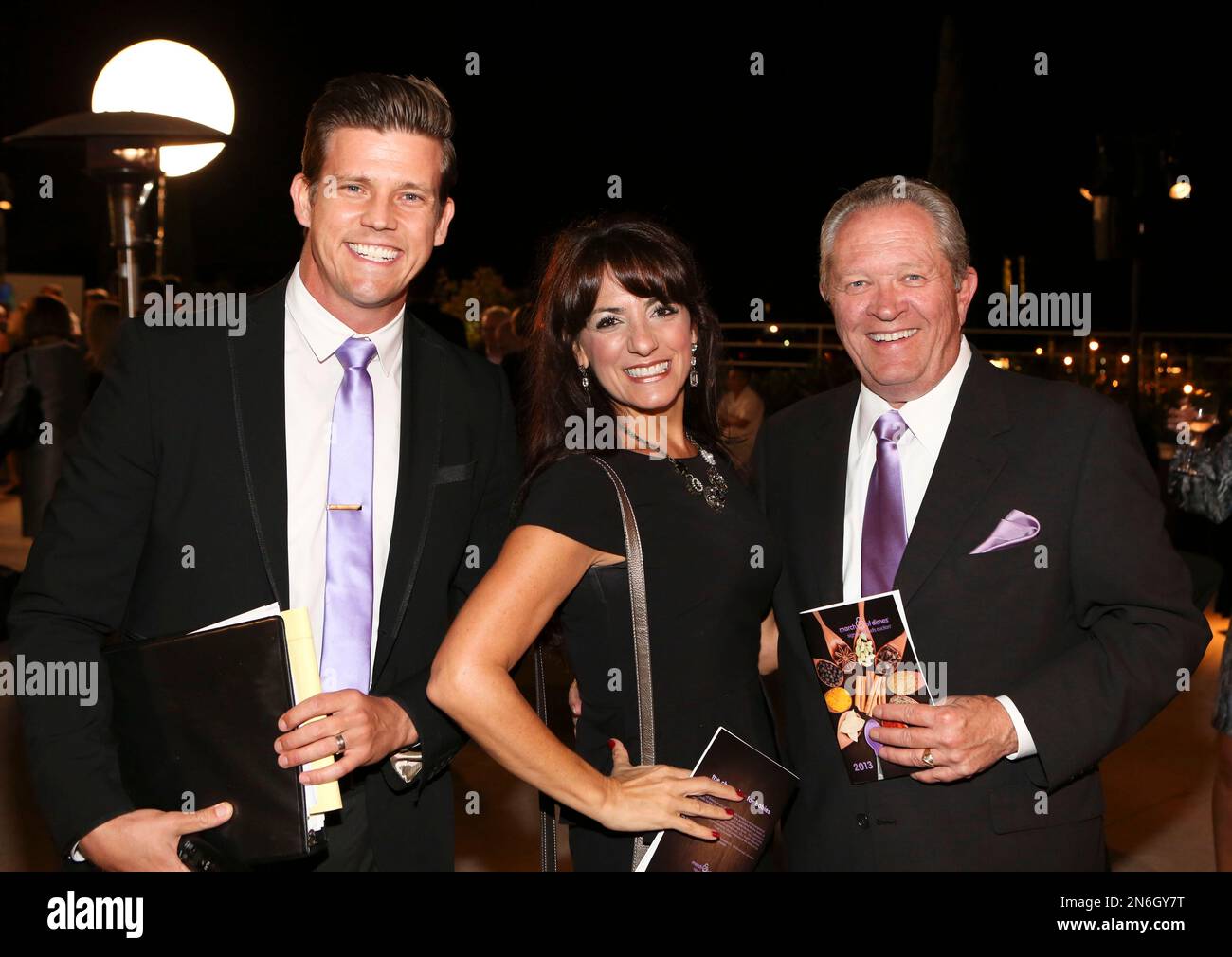 From left, Zack Krone, Susan Martin and Rick Werner pose during the ...