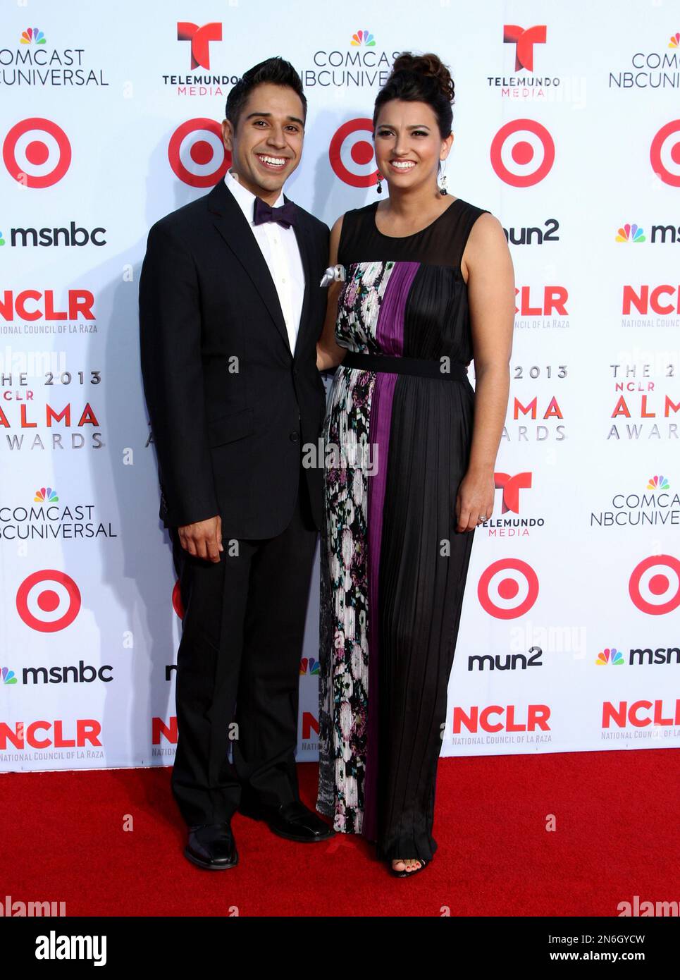 Erik Rivera, left, and Katie Rivera arrive at the NCLR ALMA Awards at ...