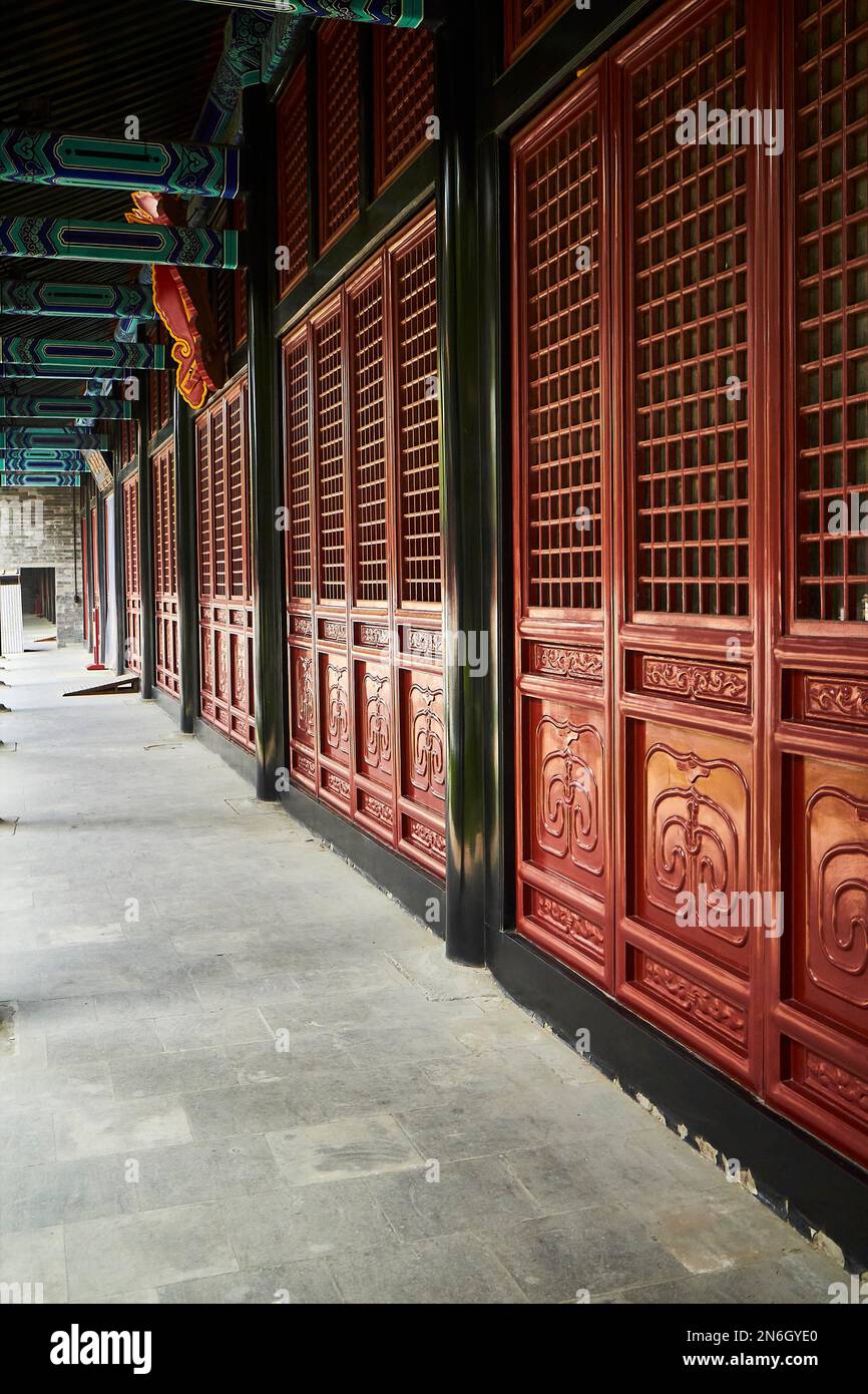 Building doors in the Confucius Temple, Beijing, China Stock Photo - Alamy