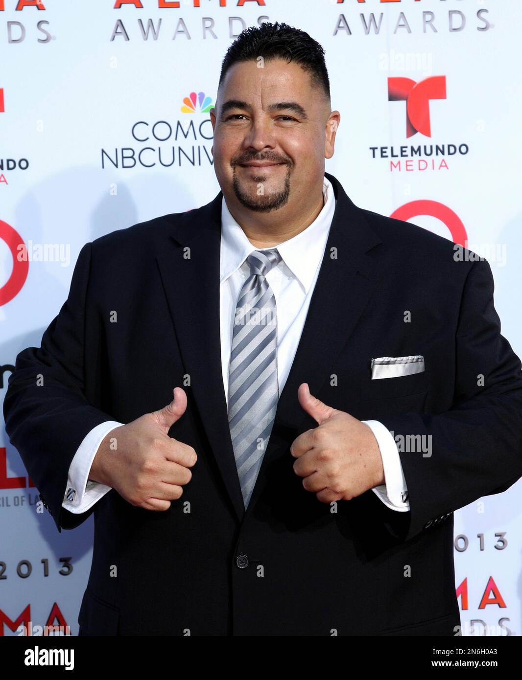 Lou Pizarro arrives at the NCLR ALMA Awards at the Pasadena Civic ...