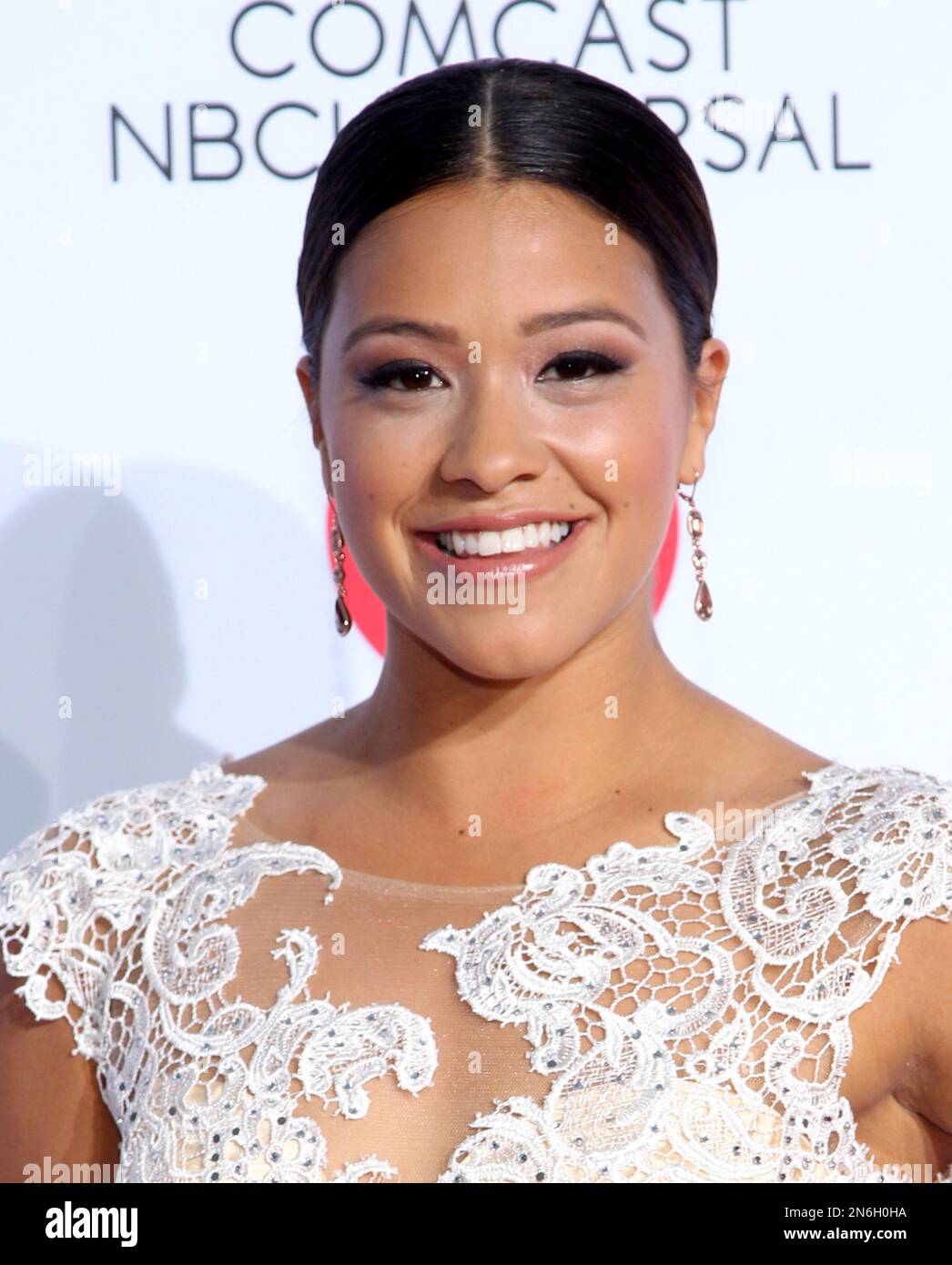 Gina Rodriguez arrives at the NCLR ALMA Awards at the Pasadena Civic ...