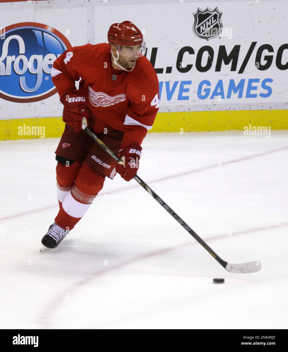 Detroit Red Wings defenseman Jakub Kindl (4) of the Czech Republic ...
