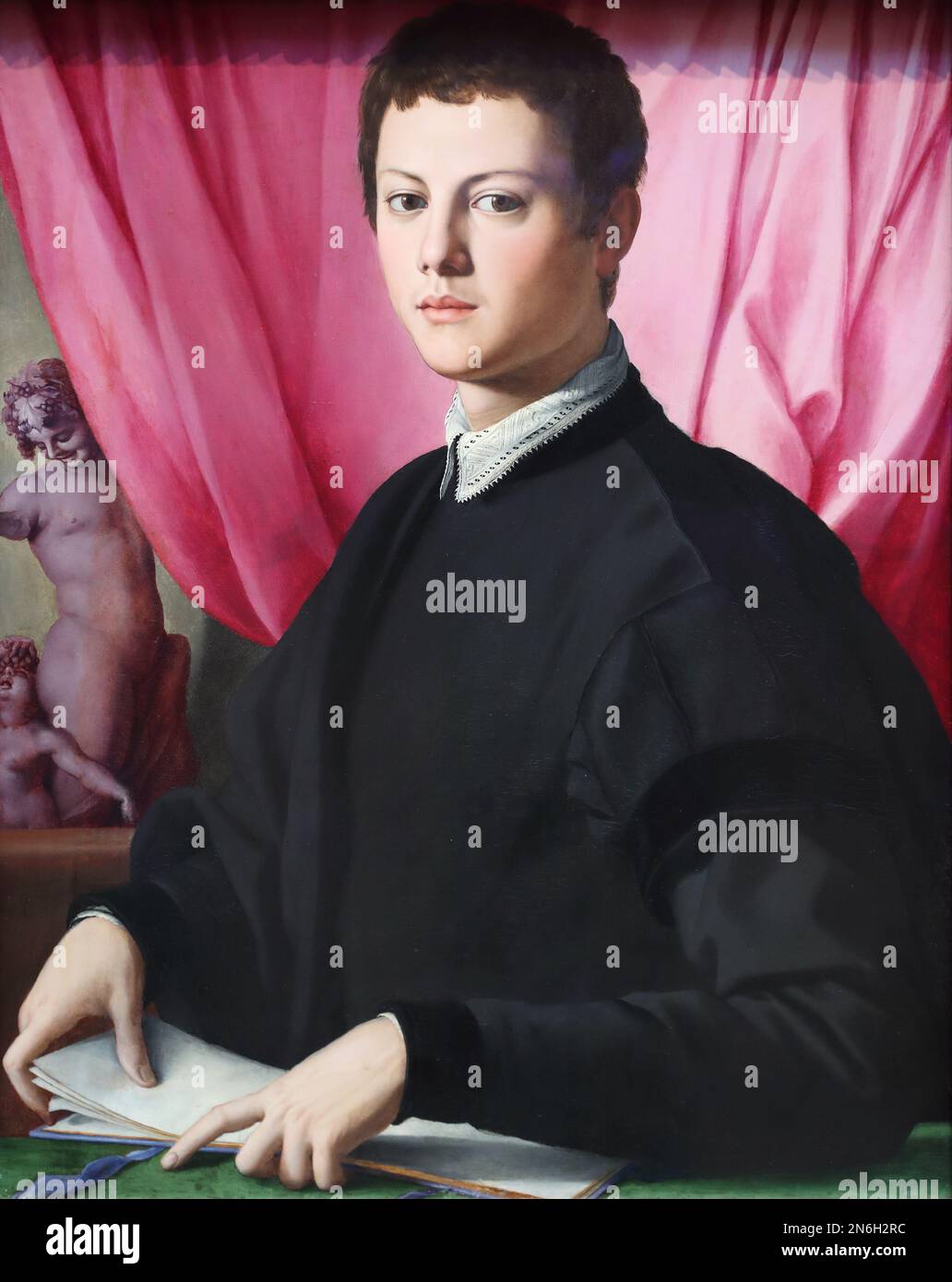 Bronzino, portrait of a young man hi-res stock photography and images ...