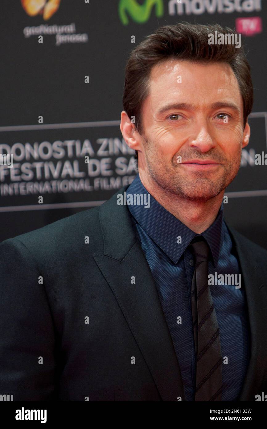 Australian actor Hugh Jackman poses at the photocall of the premiere of ...