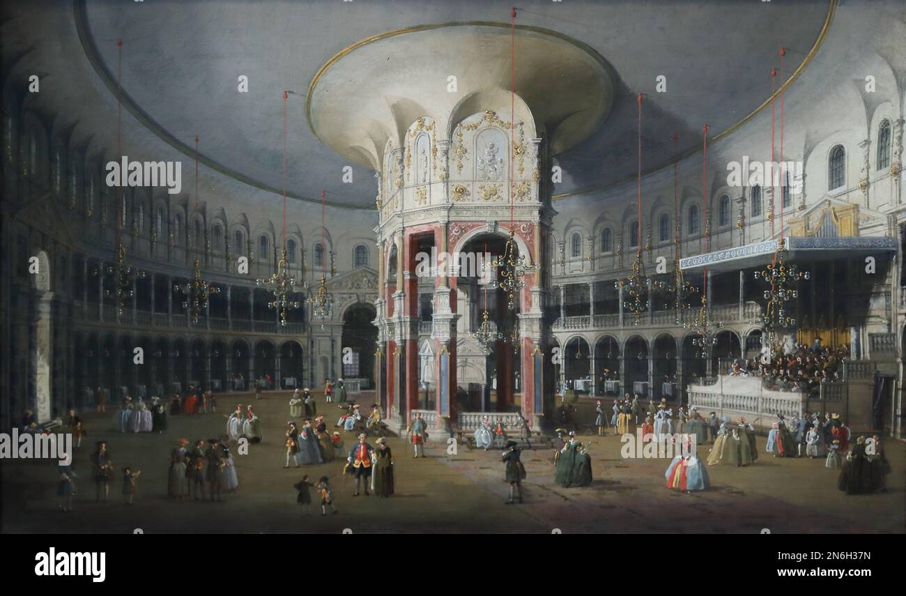 London: Interior of the Rotunda at Ranelagh by Italian painter ...