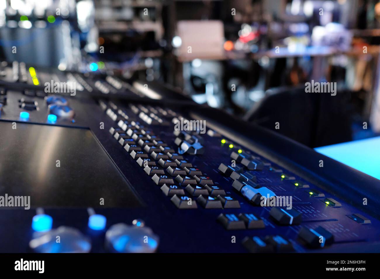 Equipment backstage in a TV studio Stock Photo - Alamy