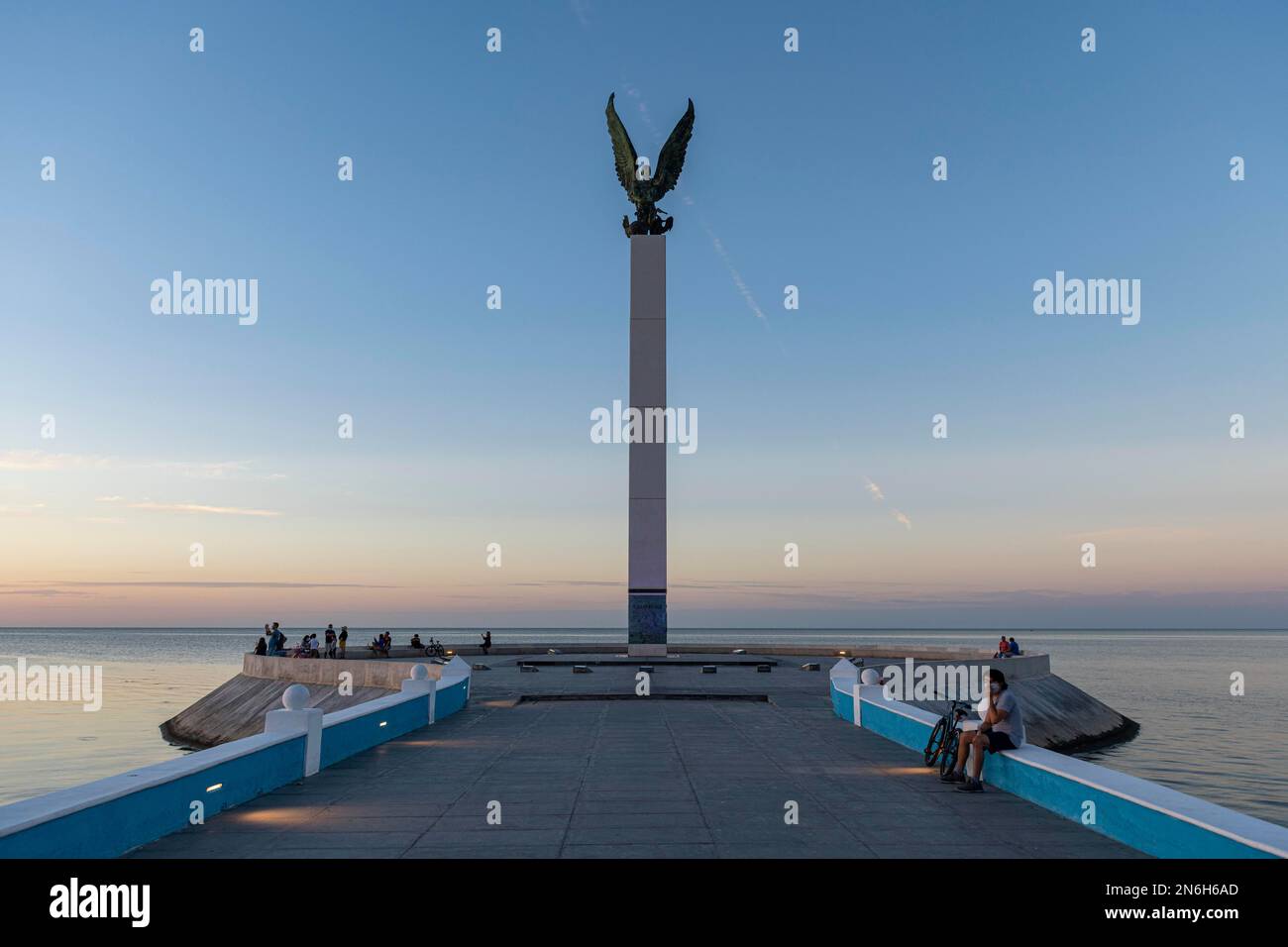 Angel Maya statue, Malecon, Unesco world heritage site the historic ...