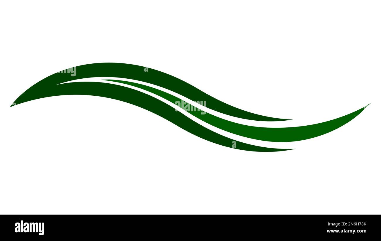 Swoosh nature green leaf, logo water abstract, swoosh technology office ...