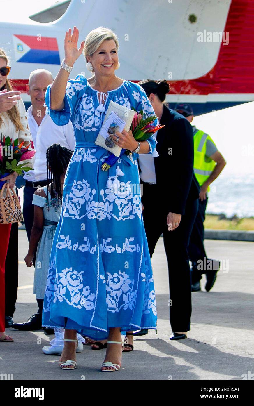Fort Bay, Caribbean February 09, 2023, Queen Maxima of The Netherlands ...