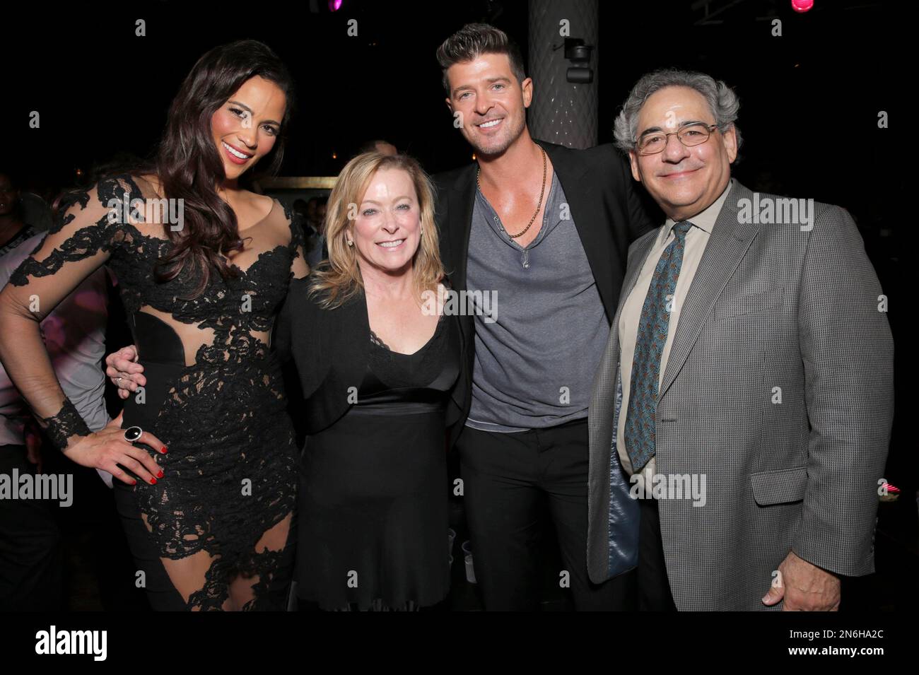 Actress Paula Patton, Fox Searchlight co-president Nancy Utley, singer ...