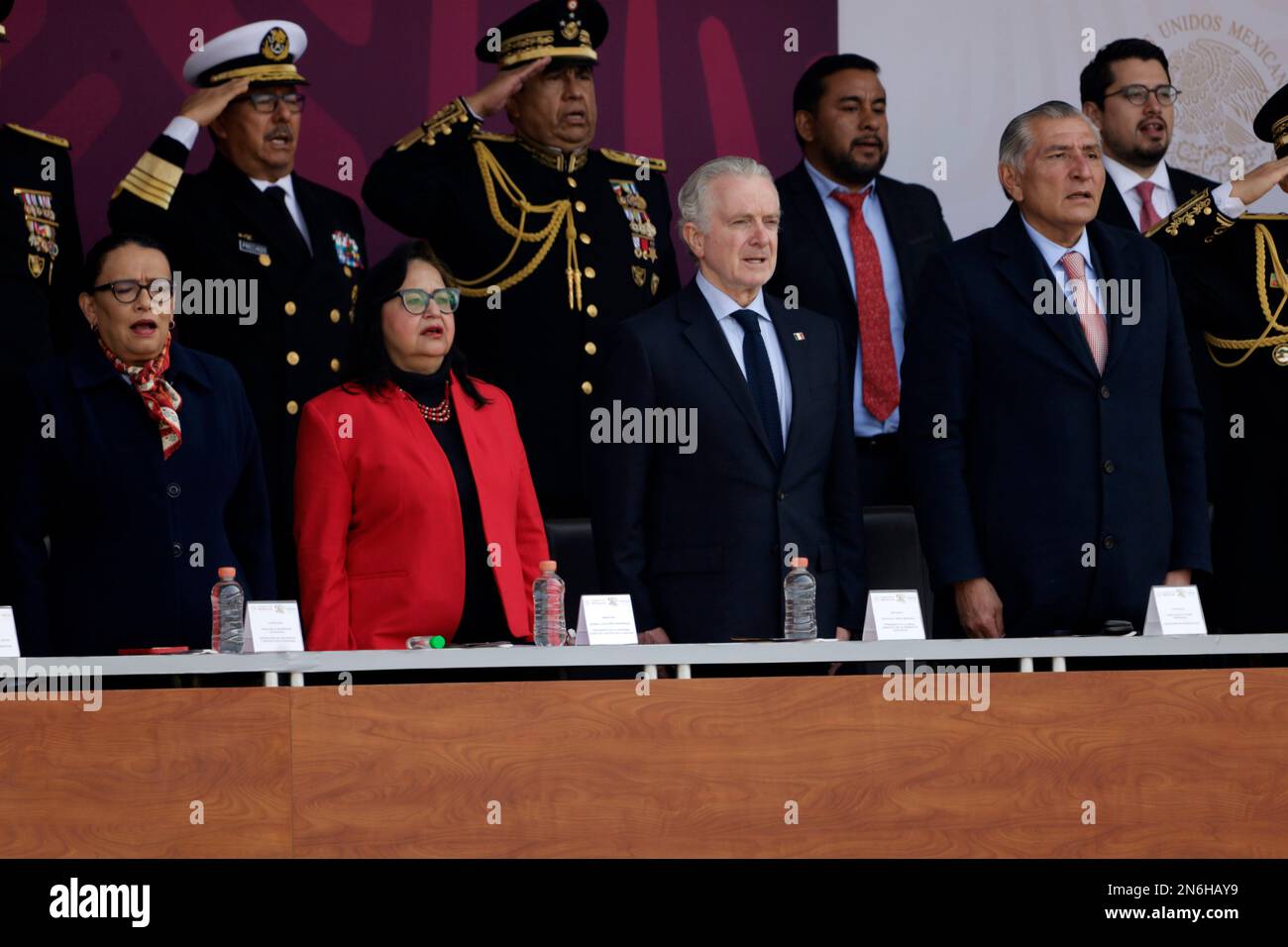 February 9, 2023, Mexico City, Mexico: The presidents of the Chamber of ...