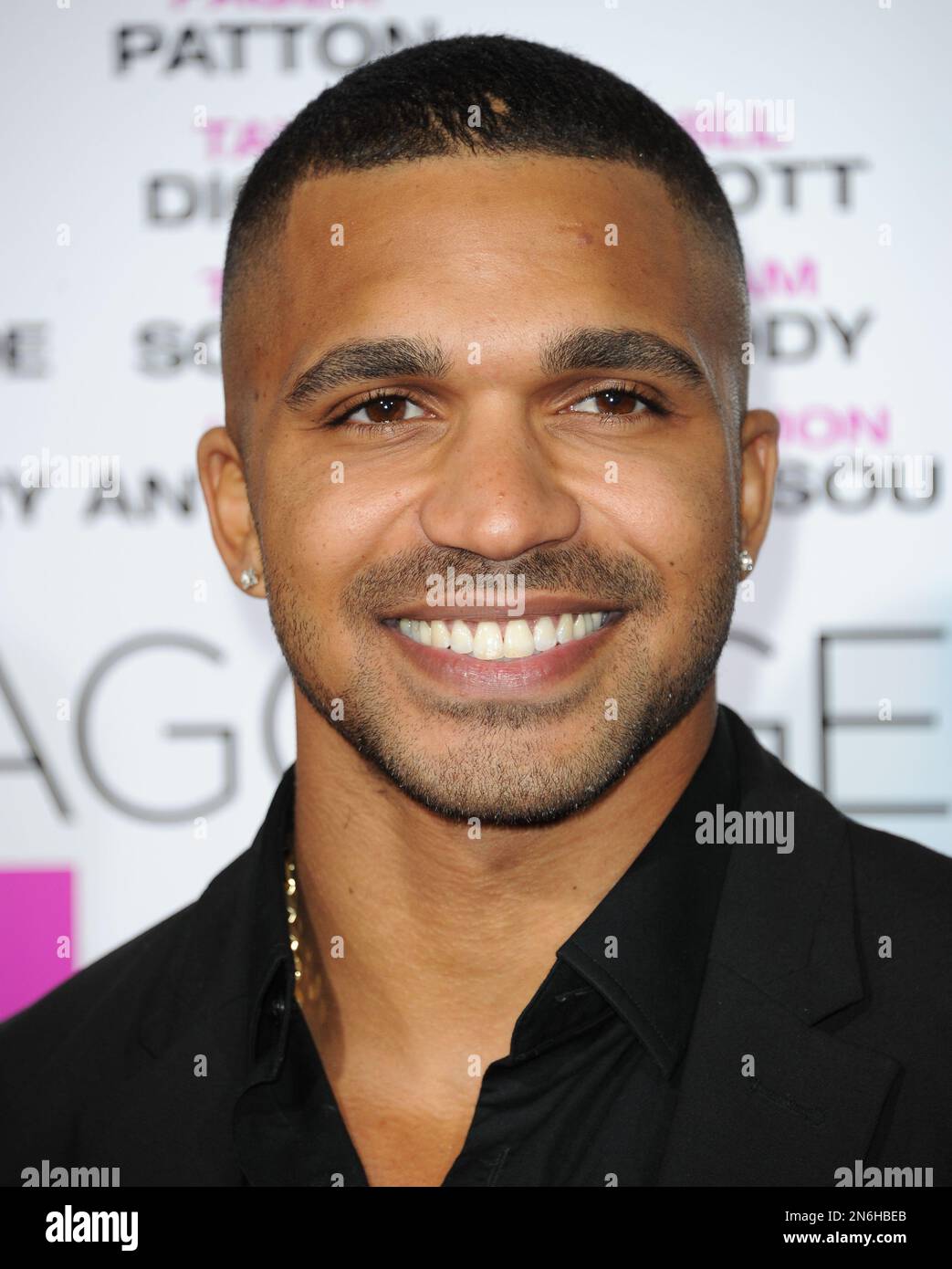 Tyler Lepley arrives at the world premiere of "Baggage Claim" at the ...