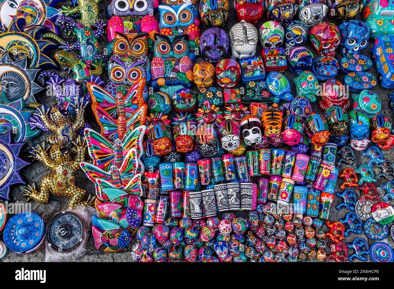 Mask as souvenir, Oaxaca, Mexico Stock Photo - Alamy