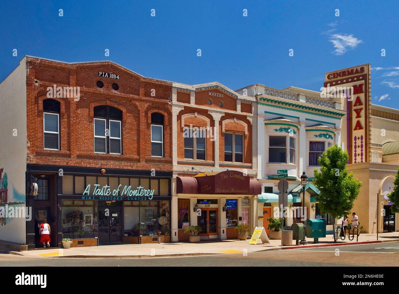 Historic buildings on Main Street in Salinas, California, USA Stock ...