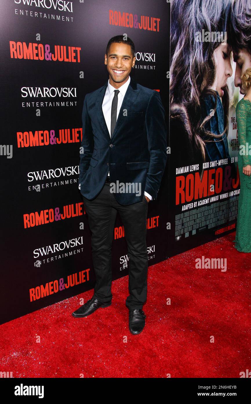Actor Elliot Knight arrives at the premiere of "Romeo and Juliet" at ...