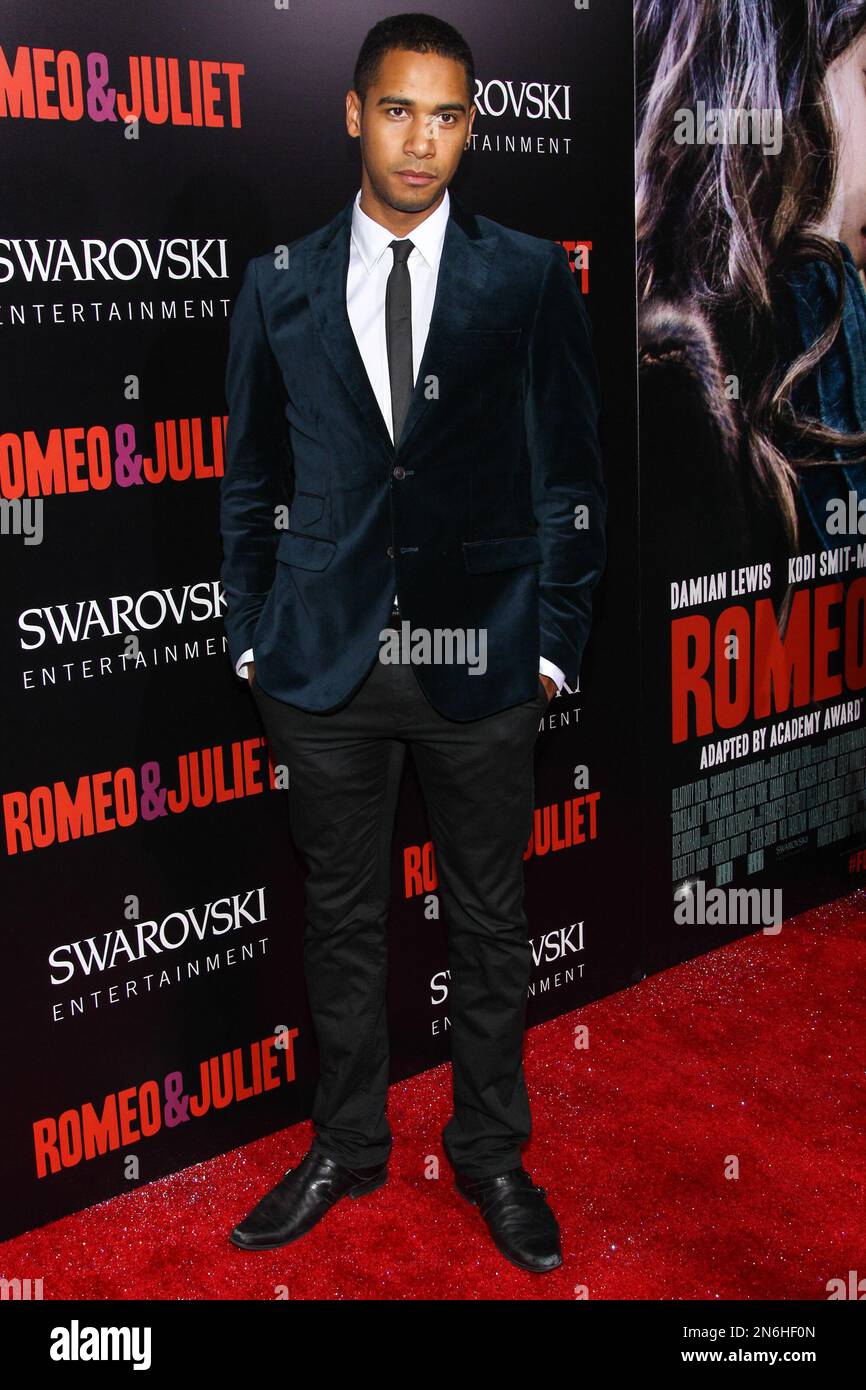 Actor Elliot Knight arrives at the premiere of "Romeo and Juliet" at ...