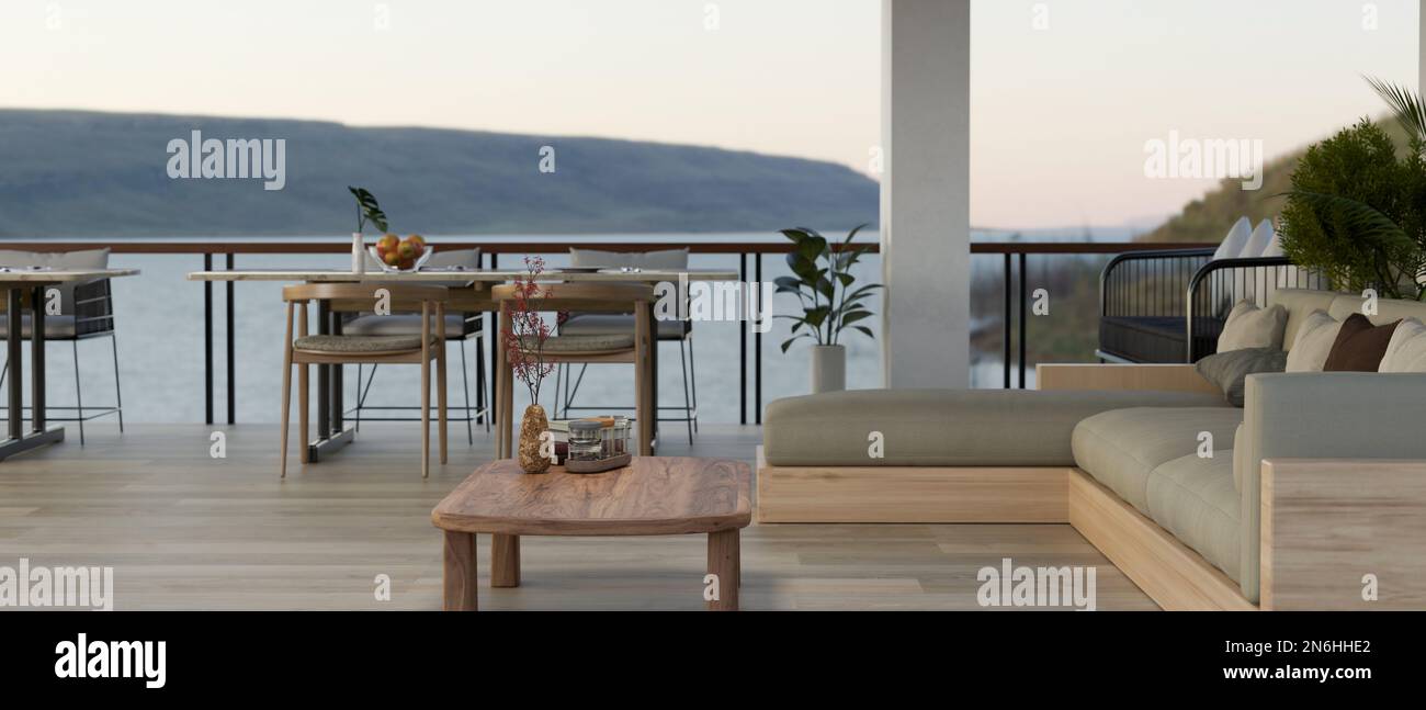 Interior design of a beautiful restaurant seating area with amazing ...