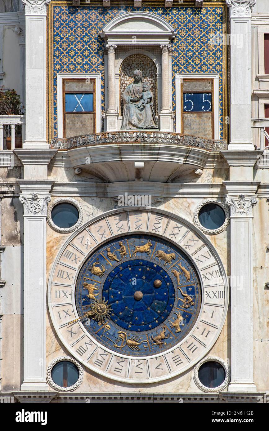St Mark's Clocktower, Torre dell'Orologio, Piazza San Marco, Venice ...