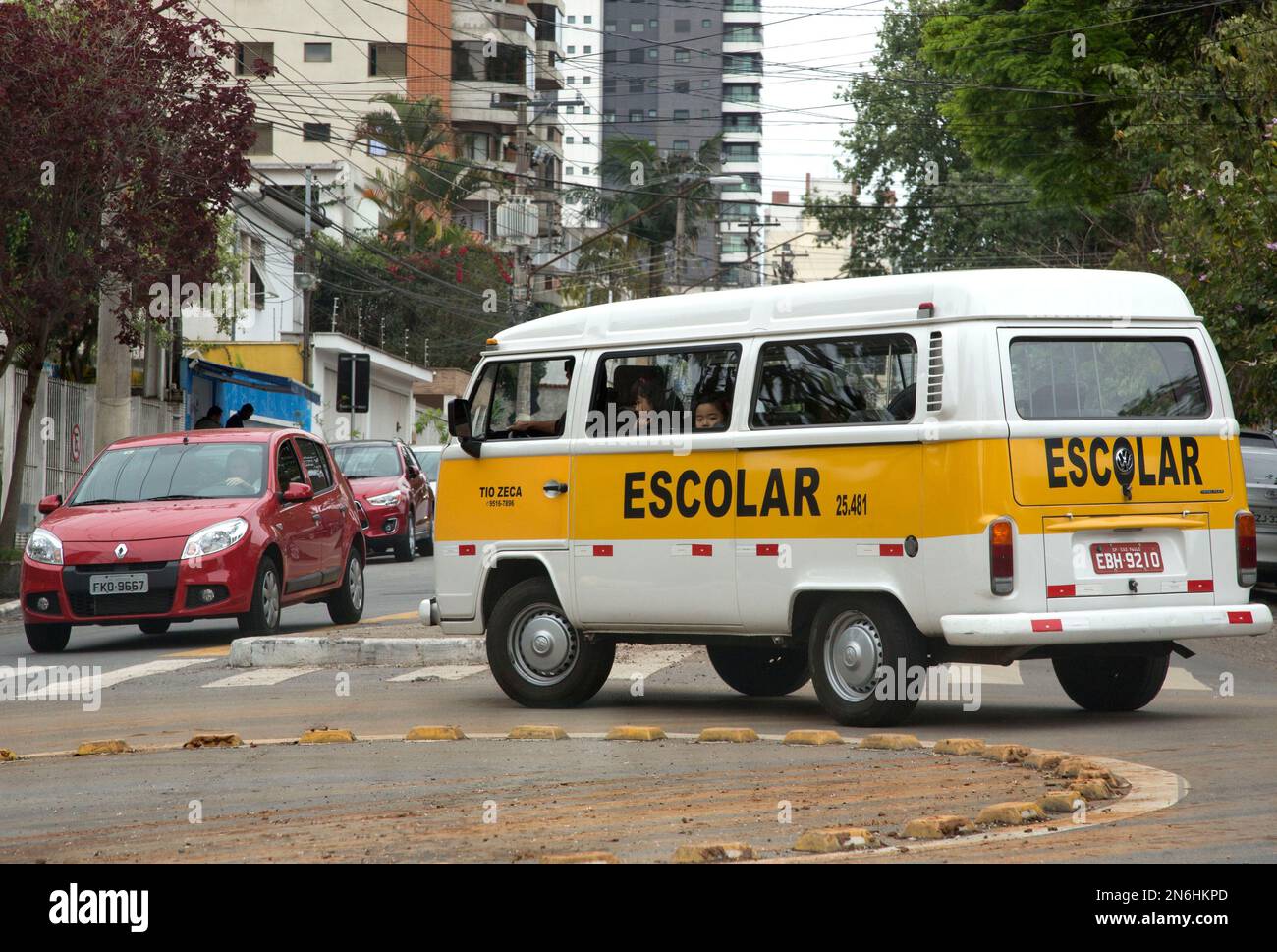 In this Sept. 17, 2013 photo, a Volkswagen van utilized as a private ...