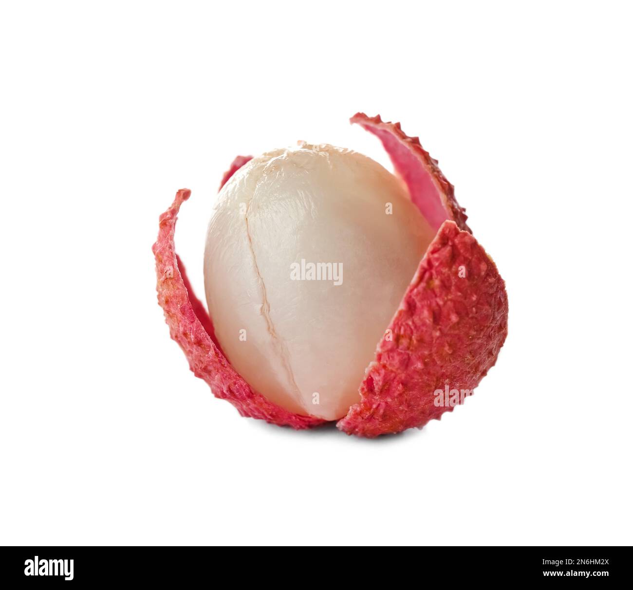 Whole ripe lychee fruit isolated on white Stock Photo - Alamy
