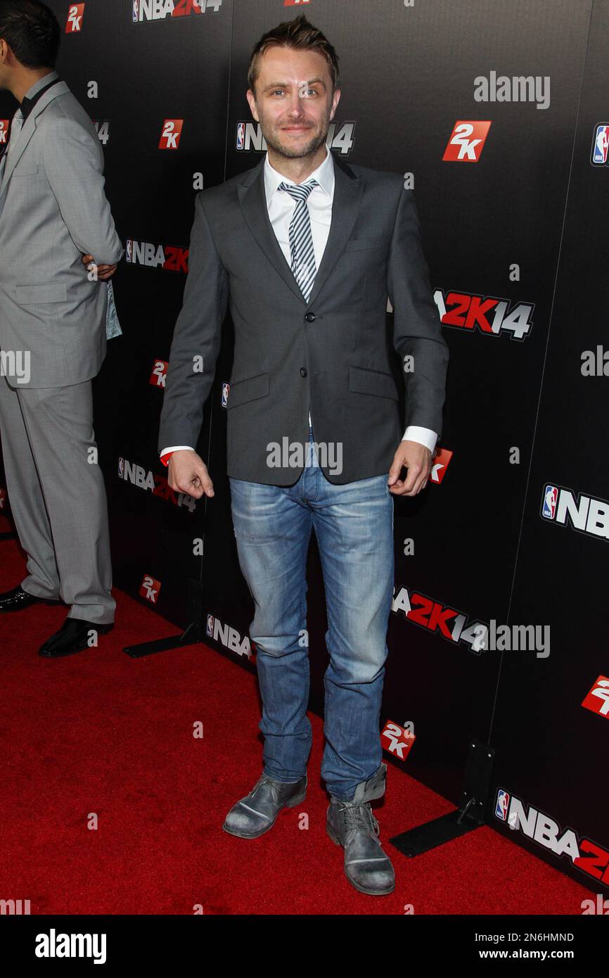 Comedian Chris Hardwick arrives at the premiere of "NBA 2K14" Video ...