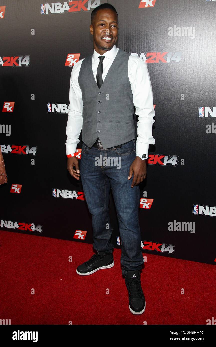 Actor Flex Alexander arrives at the premiere of "NBA 2K14" Video Game ...