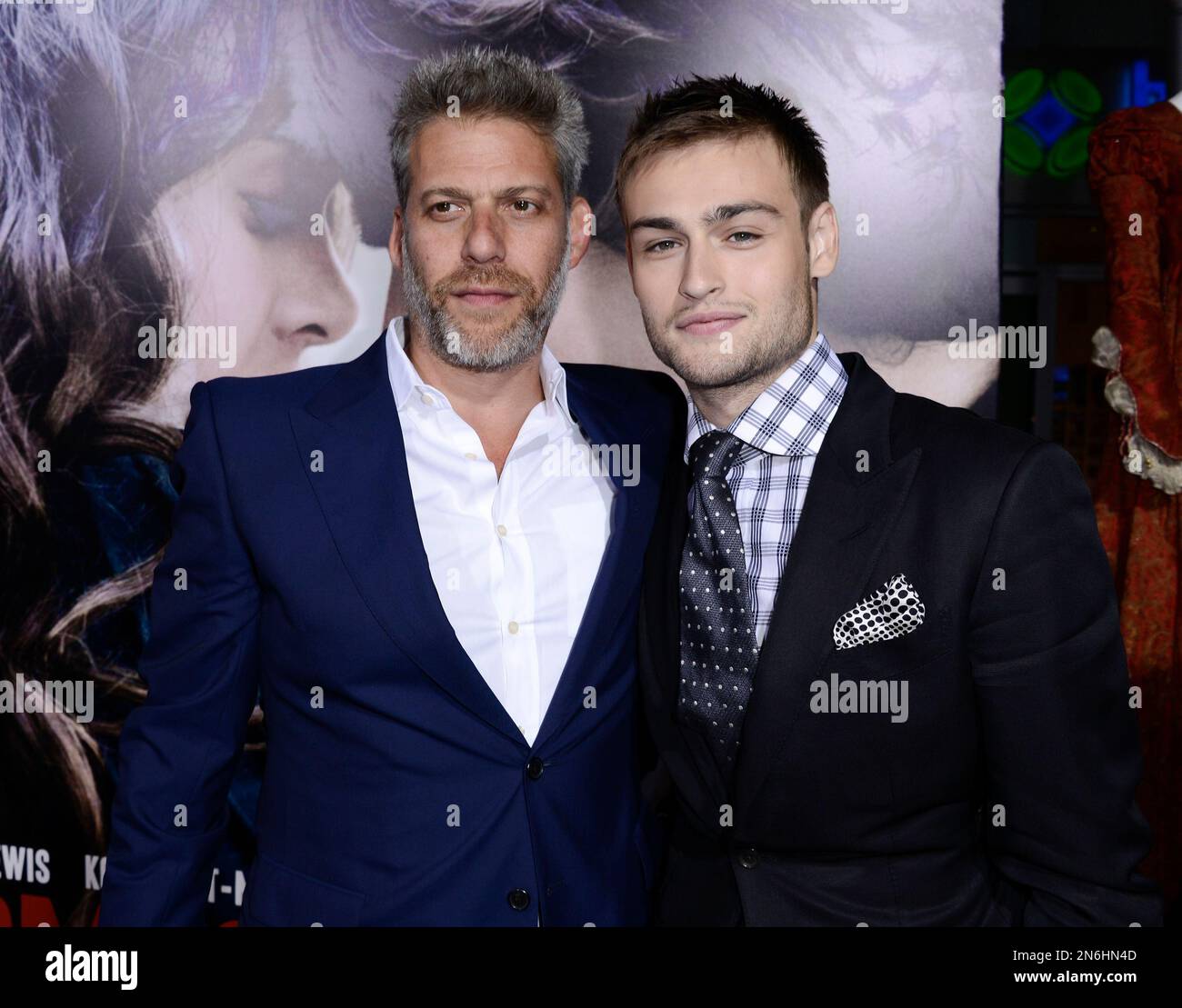 Producer Lawrence Elman, left, and actor Douglas Booth arrive on the ...