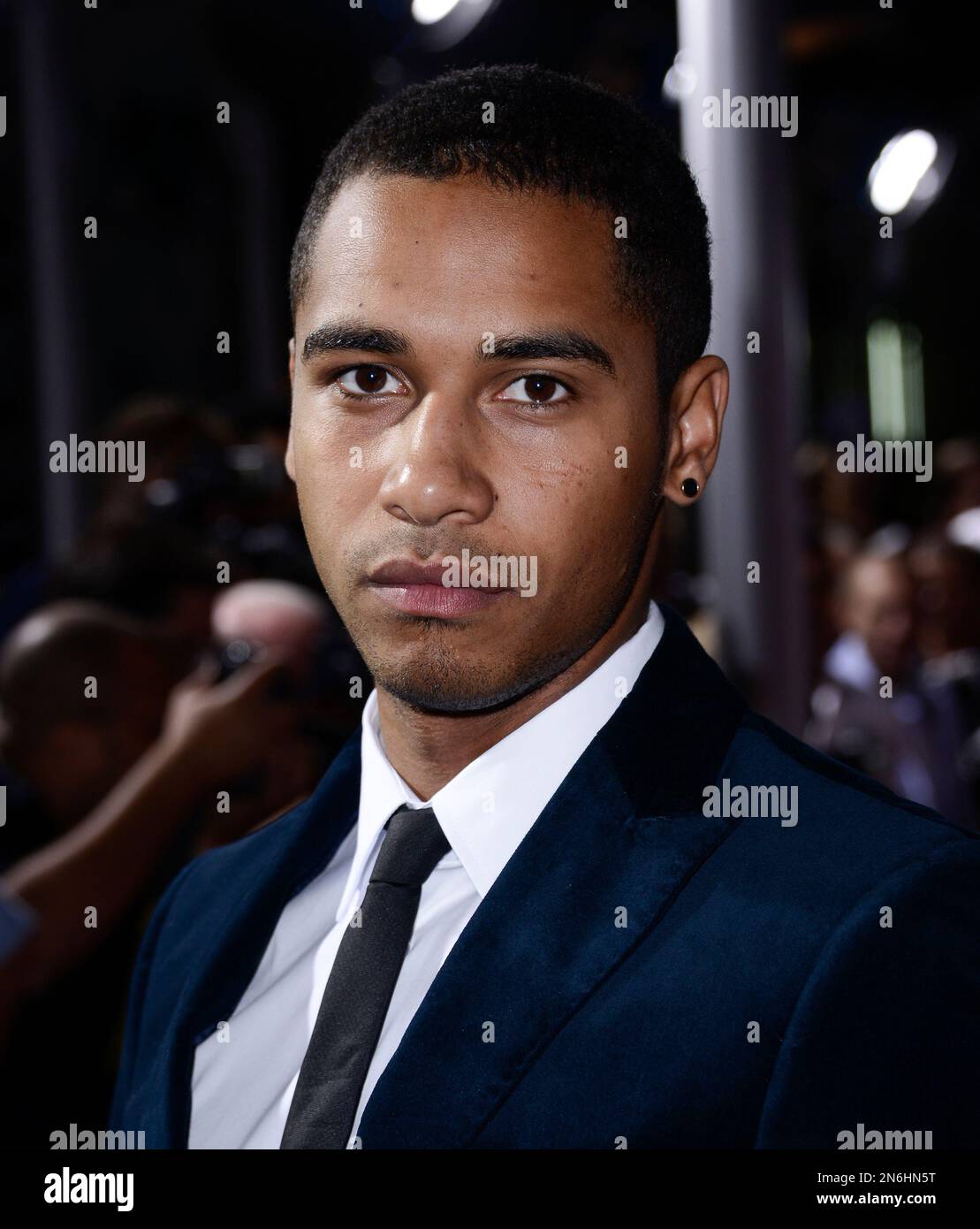 Actor Elliott Knight arrives on the red carpet at the premiere of the feature film "Romeo and ...