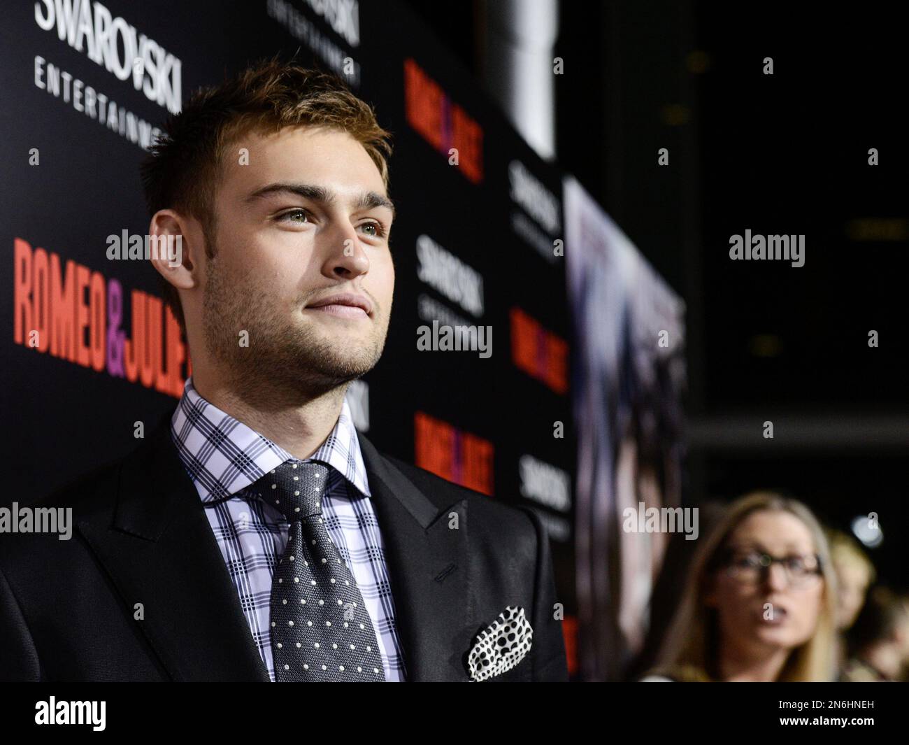 Actor Douglas Booth arrives on the red carpet at the premiere of the feature film "Romeo and ...
