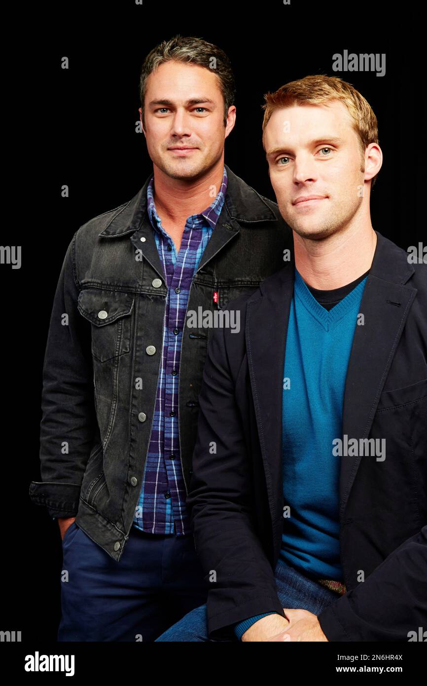 Actors Taylor Kinney, left, and Jesse Spender, right, from the NBC ...